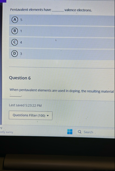 Solved Pentavalent elements have ﻿valence | Chegg.com