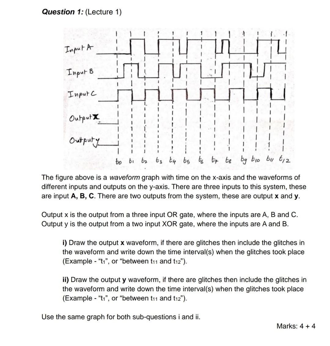 Solved Question 1 Lecture 1 1 1 Input A Input B B Input C