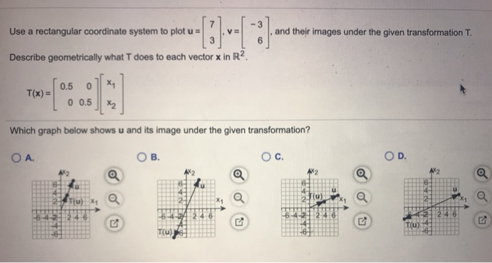 Solved Use A Rectangular Coordinate System To Plotu And 6934