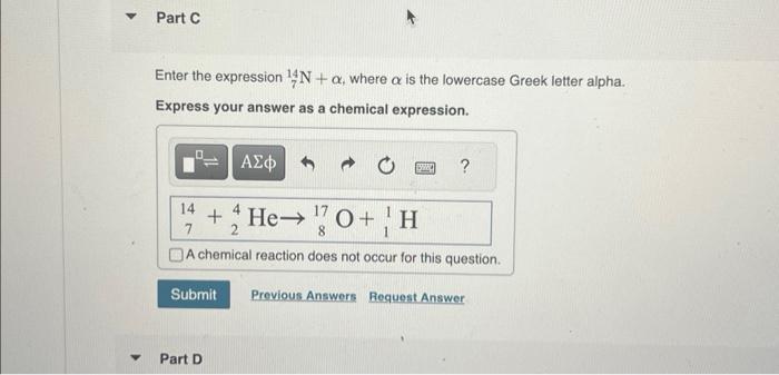 Solved Enter the expression 714 N+α, where α is the | Chegg.com