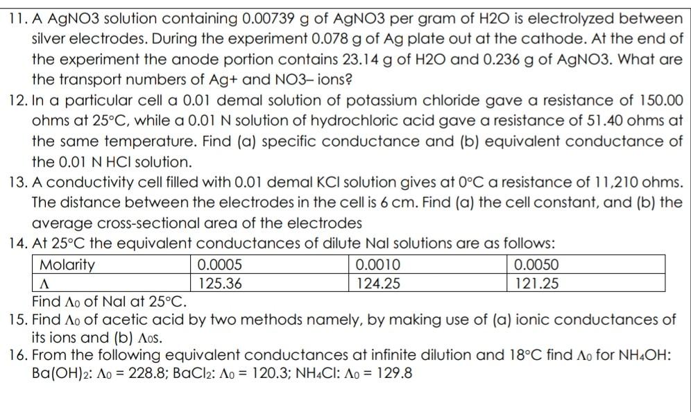 Solved 11. A AgNO3 solution containing 0.00739 g of AgNO3 | Chegg.com