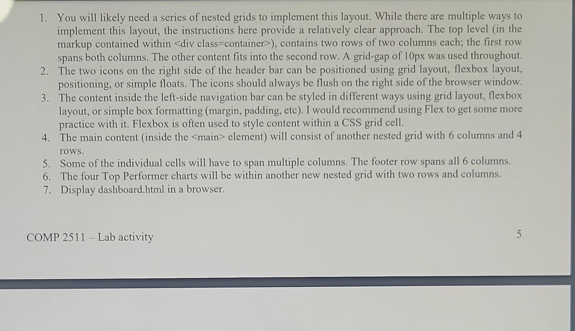 Solved Instructions In this lab, you will complete two | Chegg.com