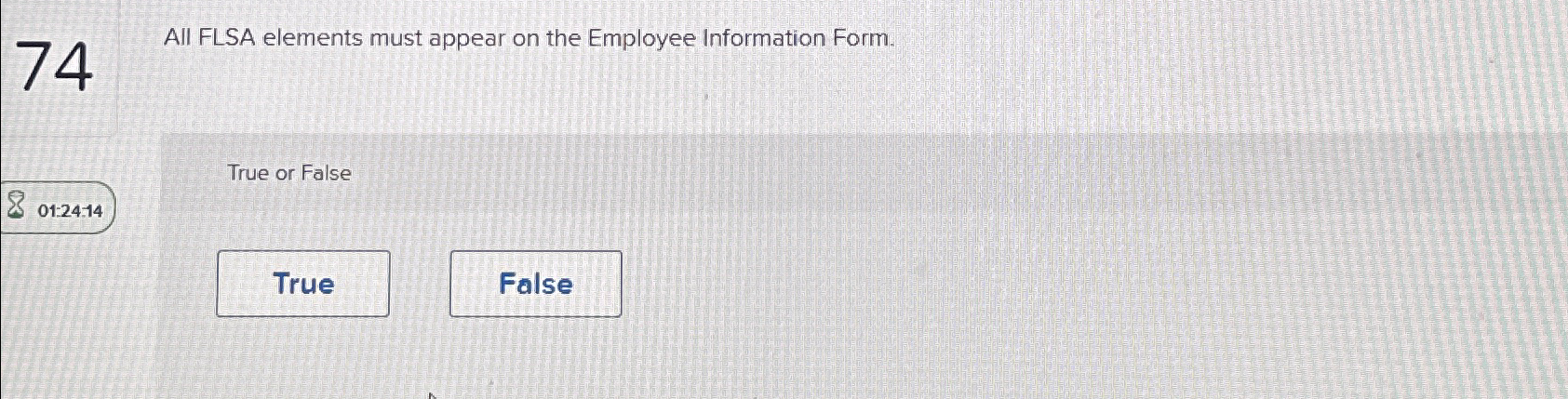 Solved All FLSA elements must appear on the Employee | Chegg.com