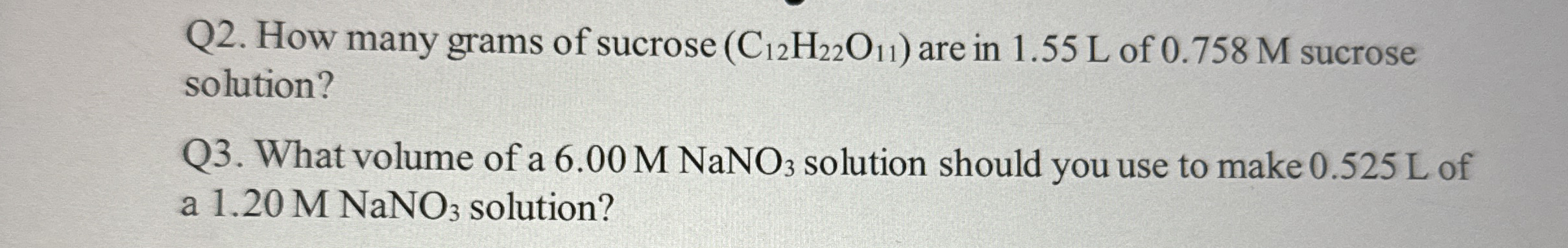 Solved Q2. ﻿How many grams of sucrose (C12H22O11) ﻿are in | Chegg.com