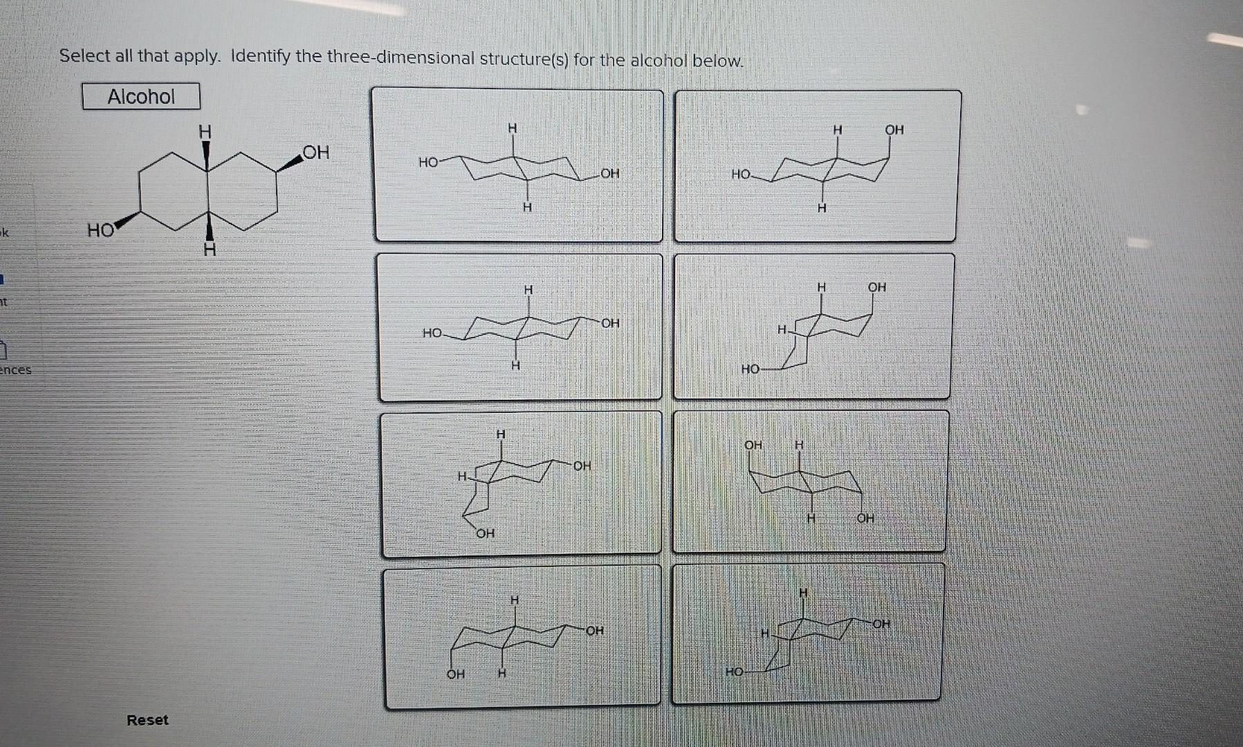 Solved Select all that apply. Identify the three-dimensional | Chegg.com