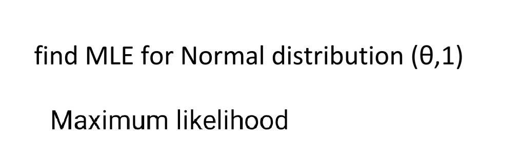 Solved find MLE for Normal distribution (0,1) Maximum | Chegg.com