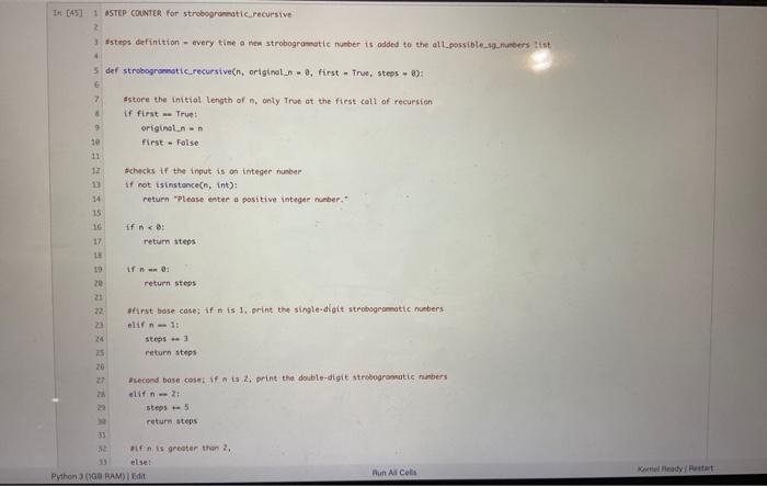 Help with debugging the step counters error here. | Chegg.com