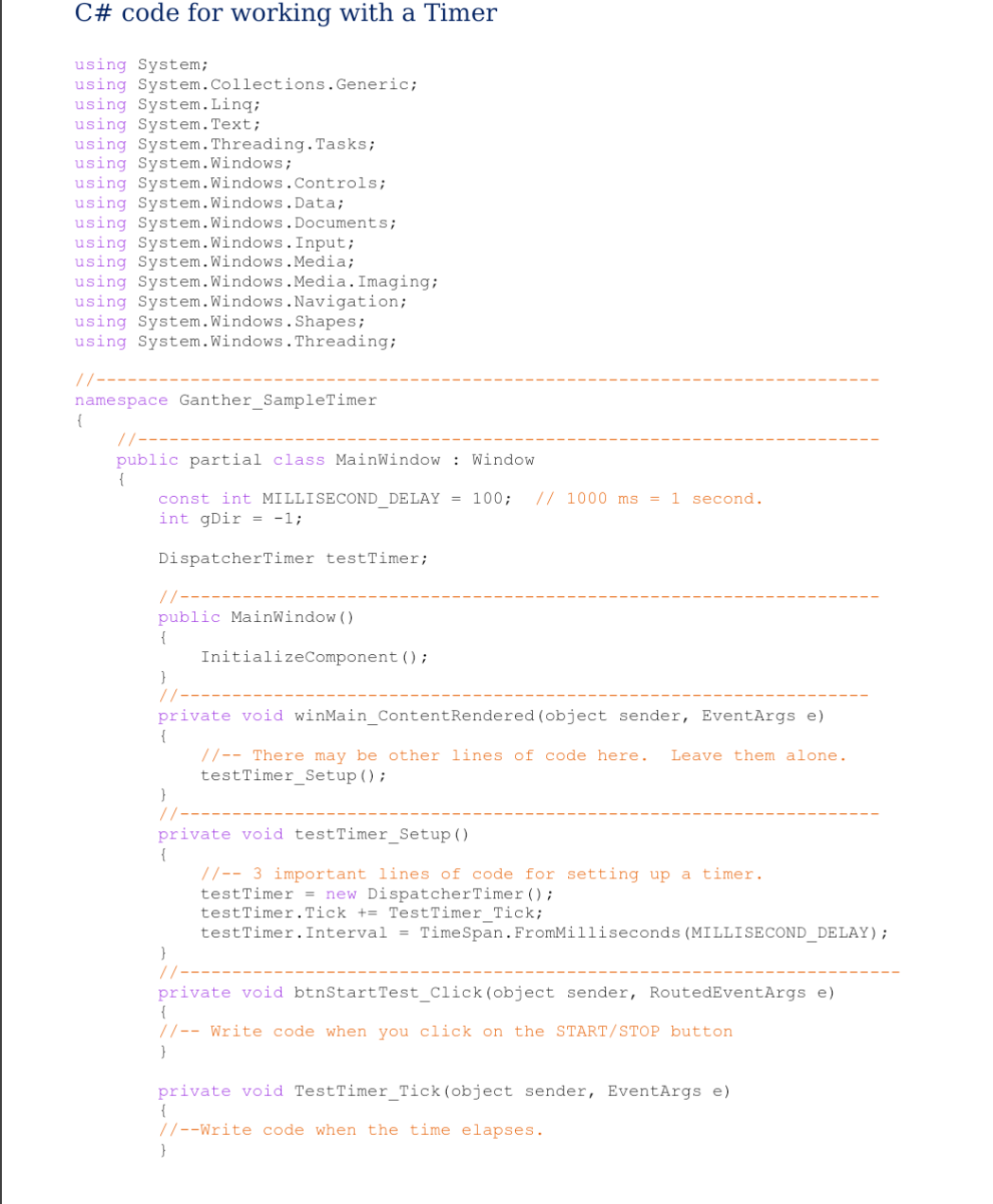 Solved Using the timer and simple animation. - Purpose: To | Chegg.com