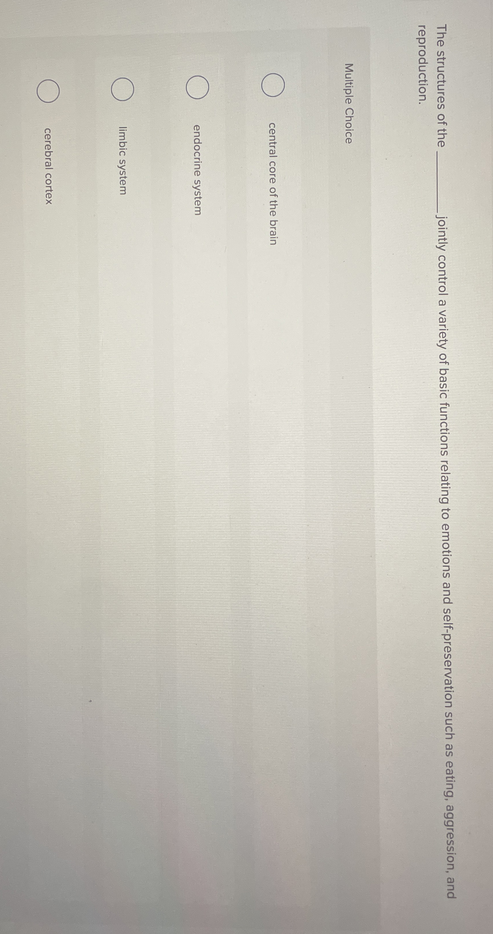 Solved The structures of the ointly control a variety of | Chegg.com