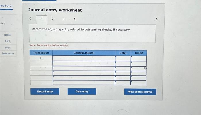 Solved Journal entry worksheet Record the adjusting entry | Chegg.com