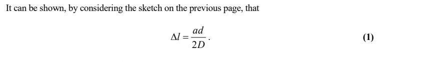 Solved \\[ \\begin{array}{l} \\Delta l=\\alpha l_{0} \\Delta | Chegg.com