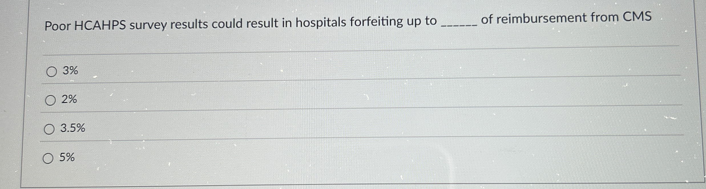 Solved Poor HCAHPS survey results could result in hospitals | Chegg.com