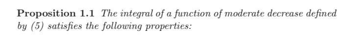 Solved Proposition 1.1 The integral of a function of | Chegg.com