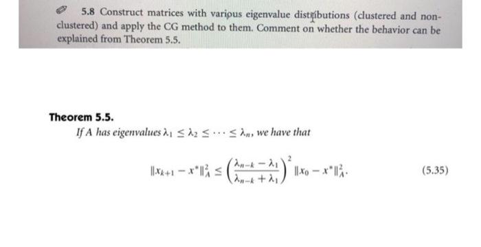 Solved 58 Construct Matrices With Various Eigenvalue