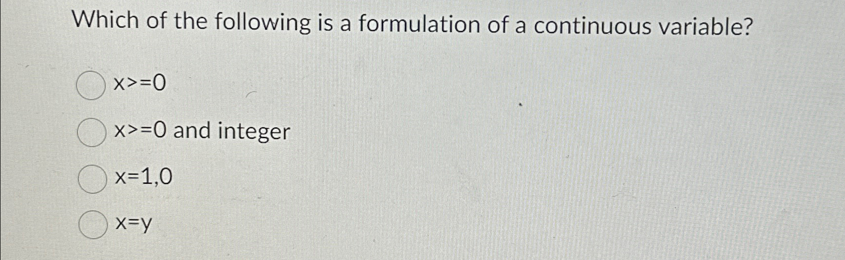 Solved Which of the following is a formulation of a | Chegg.com