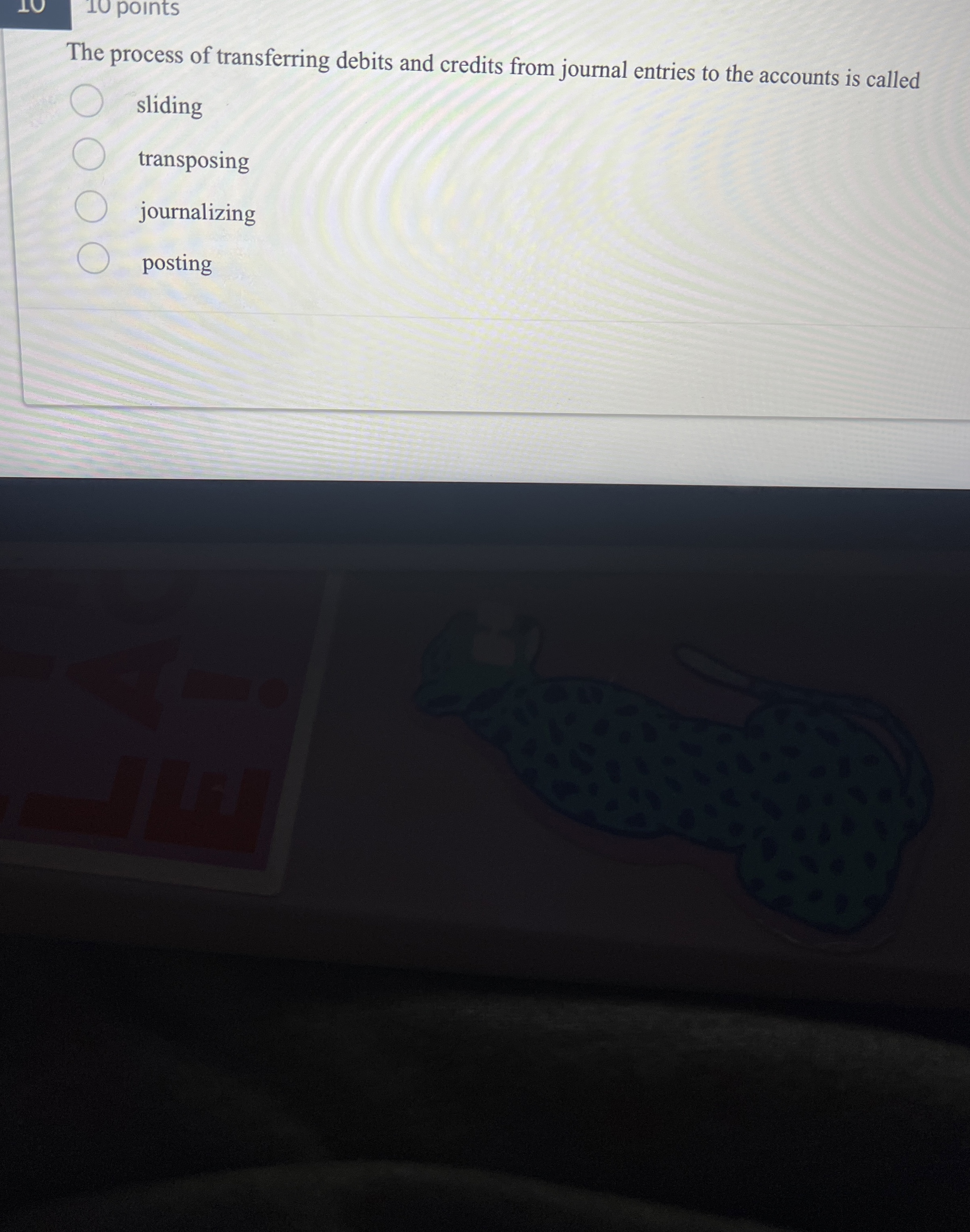 Solved The process of transferring debits and credits from | Chegg.com