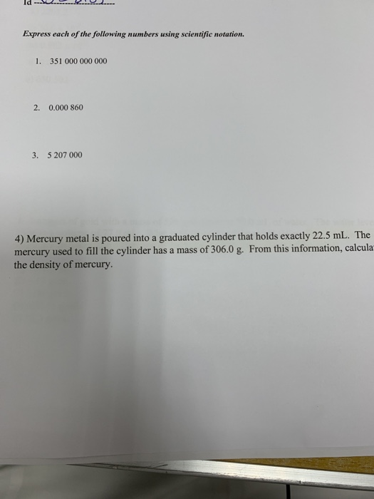 Solved Express each of the following numbers using | Chegg.com