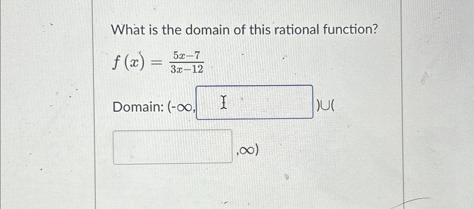 Solved What is the domain of this rational | Chegg.com