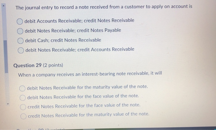 Solved The journal entry to record a note received from a | Chegg.com
