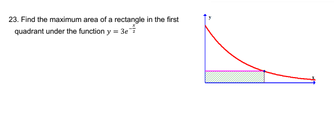 Solved Find the maximum area of a rectangle in the first | Chegg.com