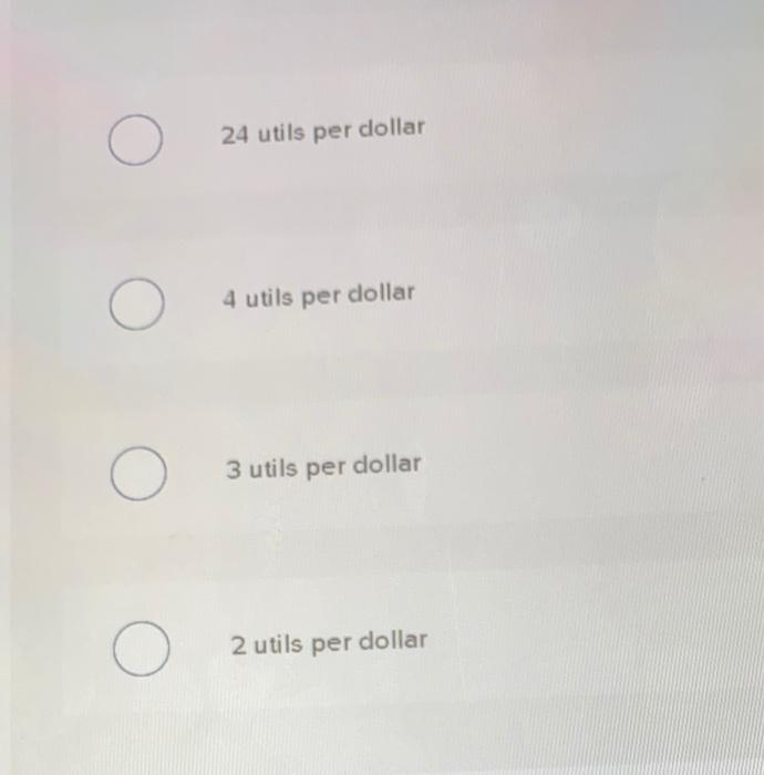 Solved The table shows the marginal-utility schedules for | Chegg.com