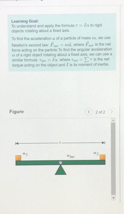 Solved Learning Goal: To understand and apply the formula 1 | Chegg.com