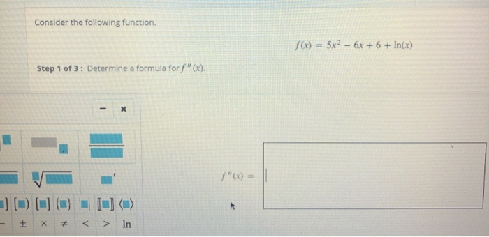 Solved Consider the following function. f(x) = 5x2 - 6x + 6 | Chegg.com