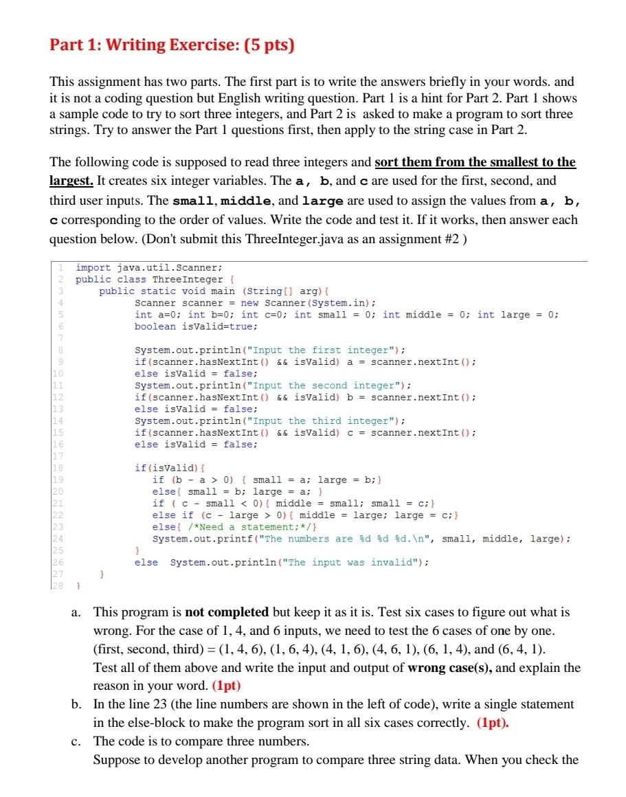 Solved CSE 110 - Assignment #2 Maximum points: 20 pts Topics | Chegg.com