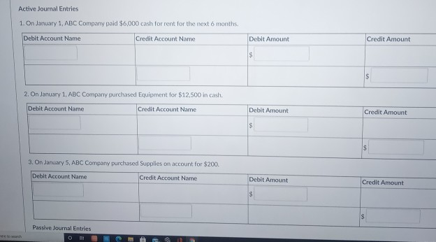 Solved Fill in the blanks with the correct Account Names and | Chegg.com