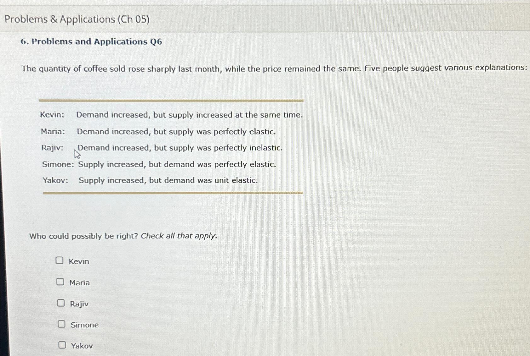 Problems & Applications (Ch 05)6. ﻿Problems and | Chegg.com