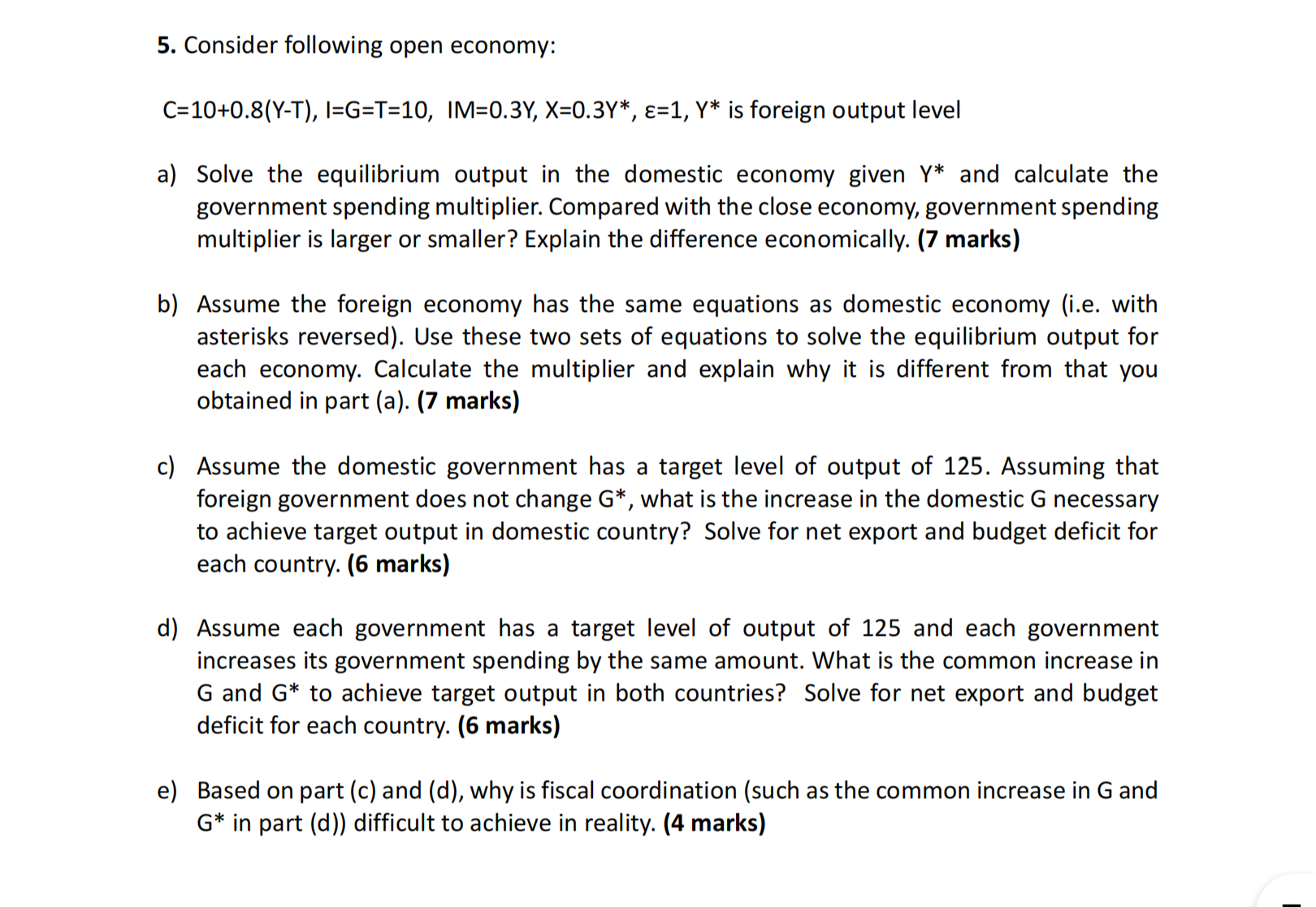 Solved Consider following open | Chegg.com