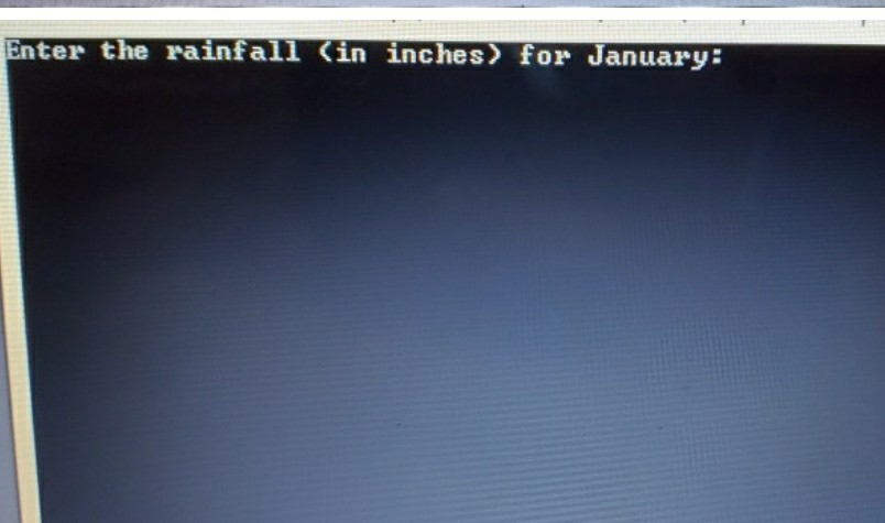Solved (Rainfall) What do I have to put into the program to | Chegg.com