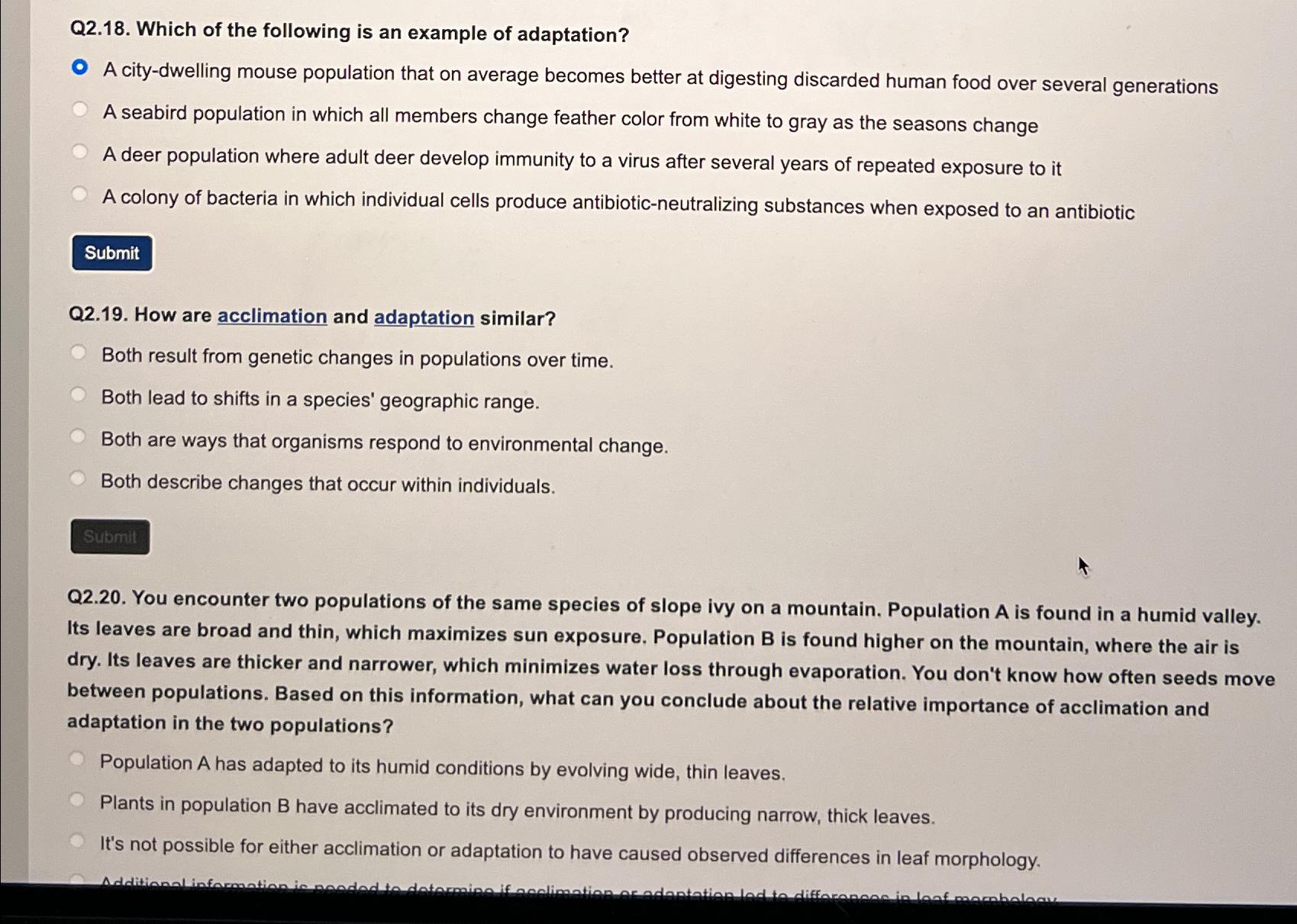Solved Q2.18. ﻿Which of the following is an example of | Chegg.com