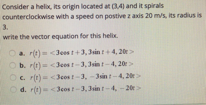 Solved Please help me understand and do this helix problem | Chegg.com