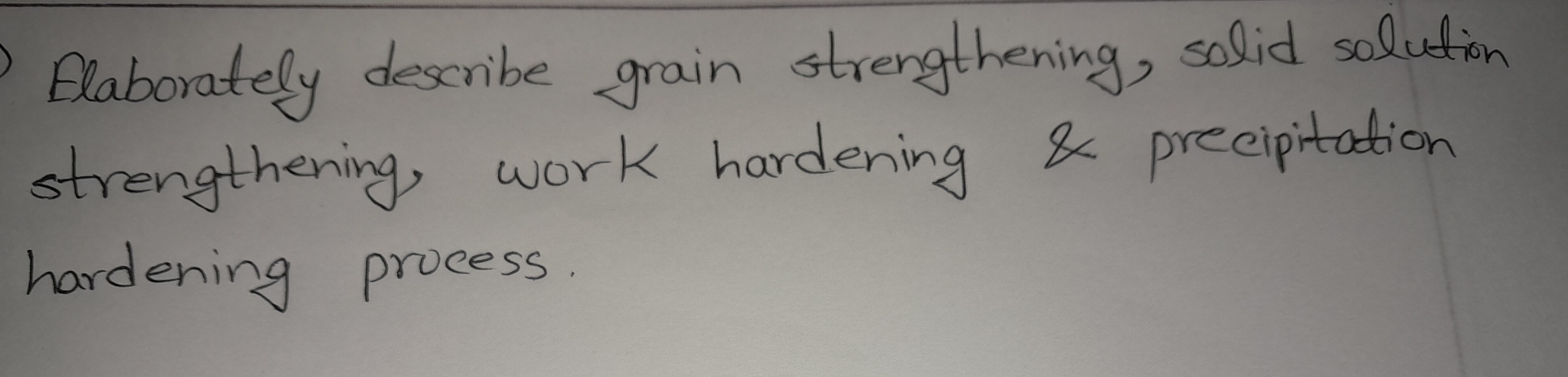 Solved Elaborately describe grain strengthening, solid | Chegg.com