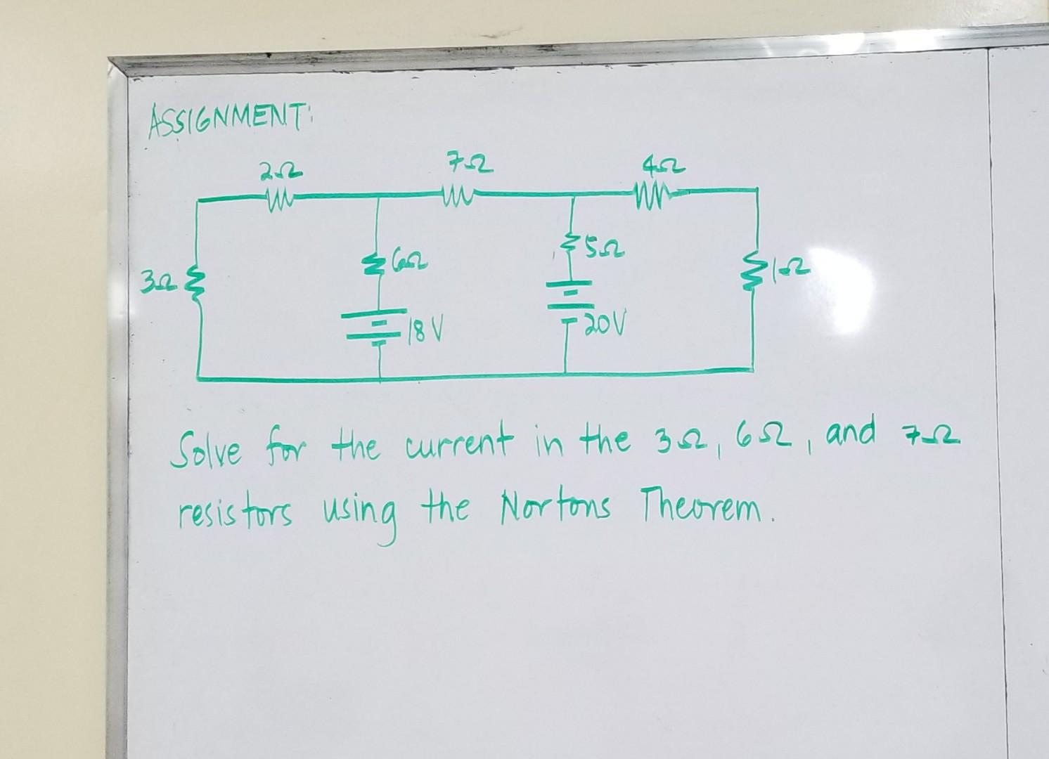 Solved Assignment Solve For The Current In The 3Ω 6Ω And