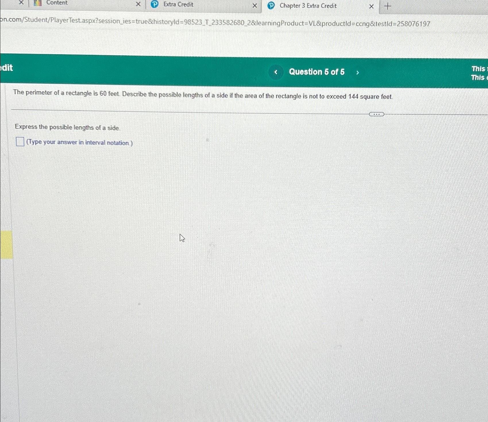 Solved ContentExtra CreditChapter 3 ﻿Extra Credit+Question 5 | Chegg.com