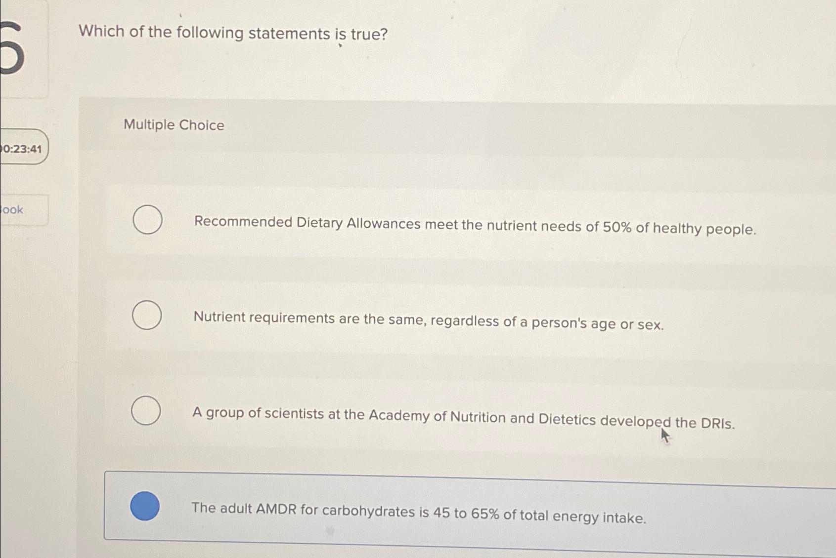 Solved Which of the following statements is true?Multiple | Chegg.com