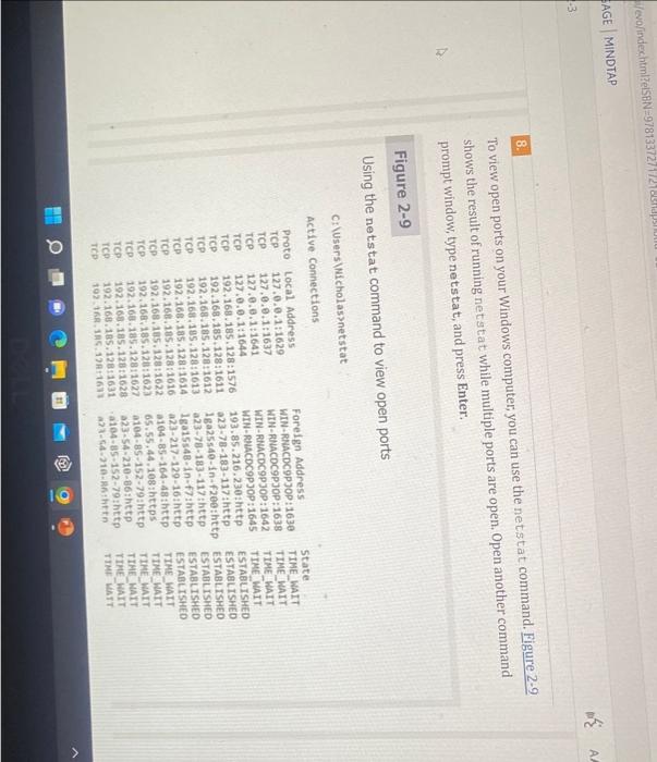 Solved Description: The POP3 service uses port 110. In this | Chegg.com