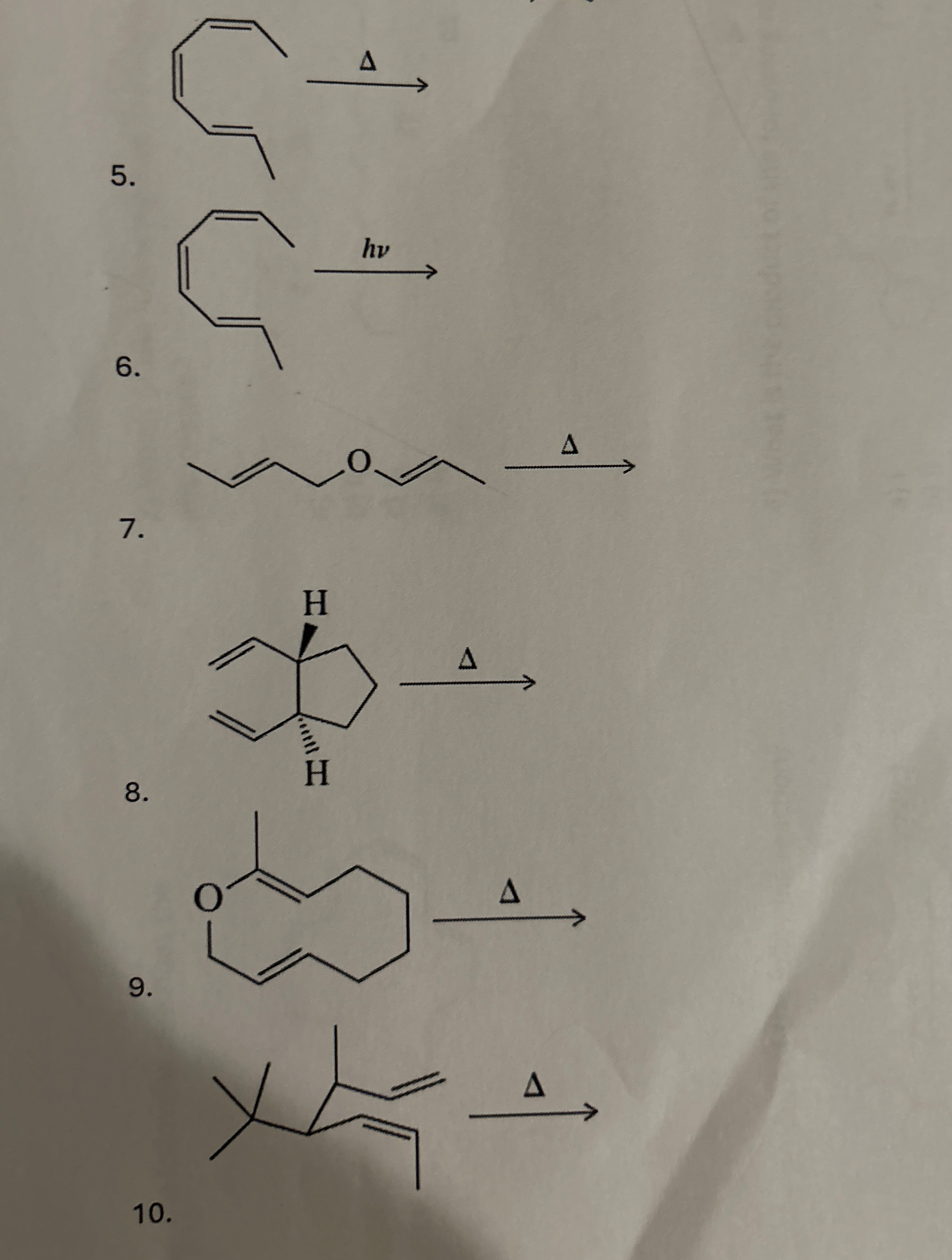Solved Please draw the major product for the following | Chegg.com