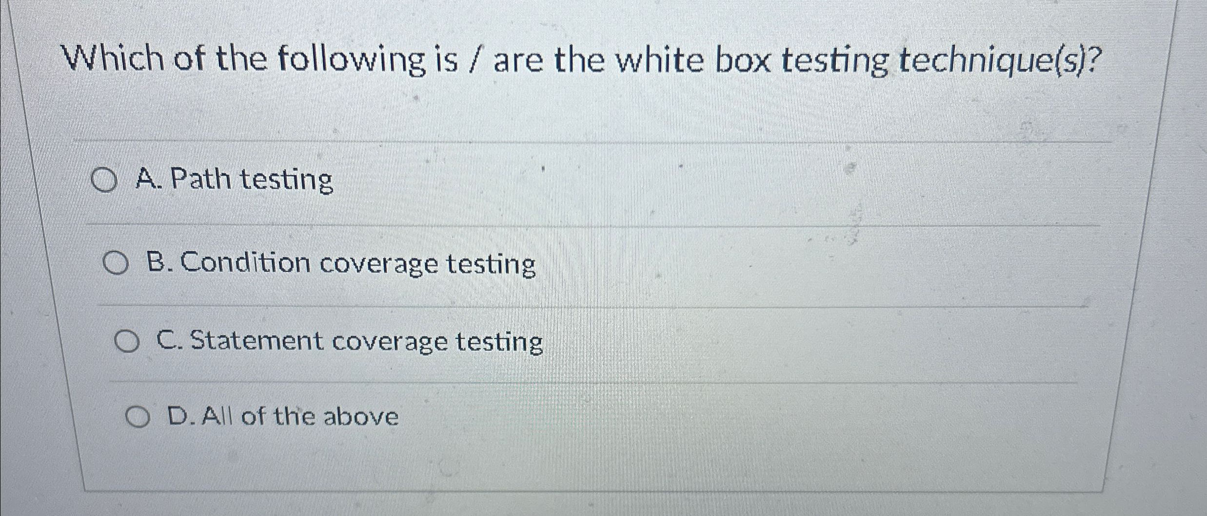 Solved Which of the following is / ﻿are the white box | Chegg.com