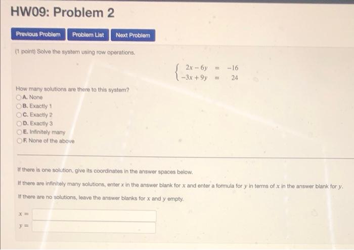 Solved HW09: Problem 2 Previous Problem Problem List Next | Chegg.com