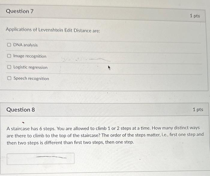 Solved Applications of Levenshtein Edit Distance are: DNA | Chegg.com