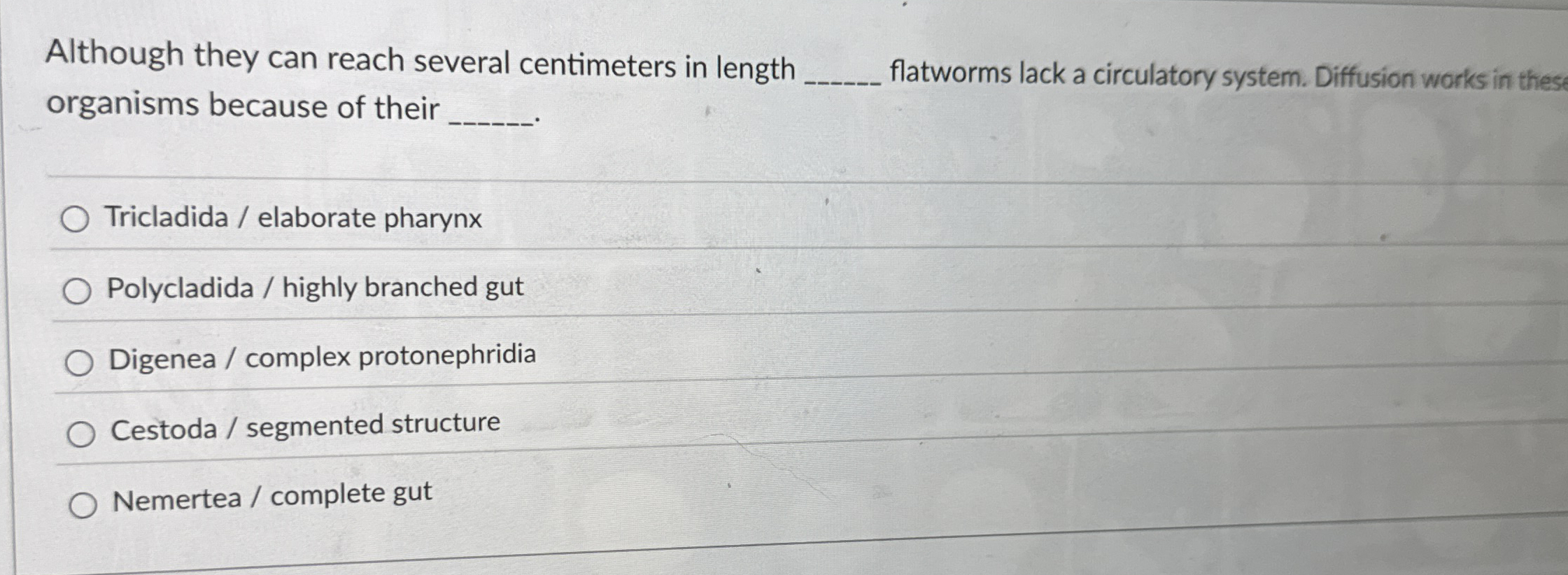 Solved Although they can reach several centimeters in | Chegg.com