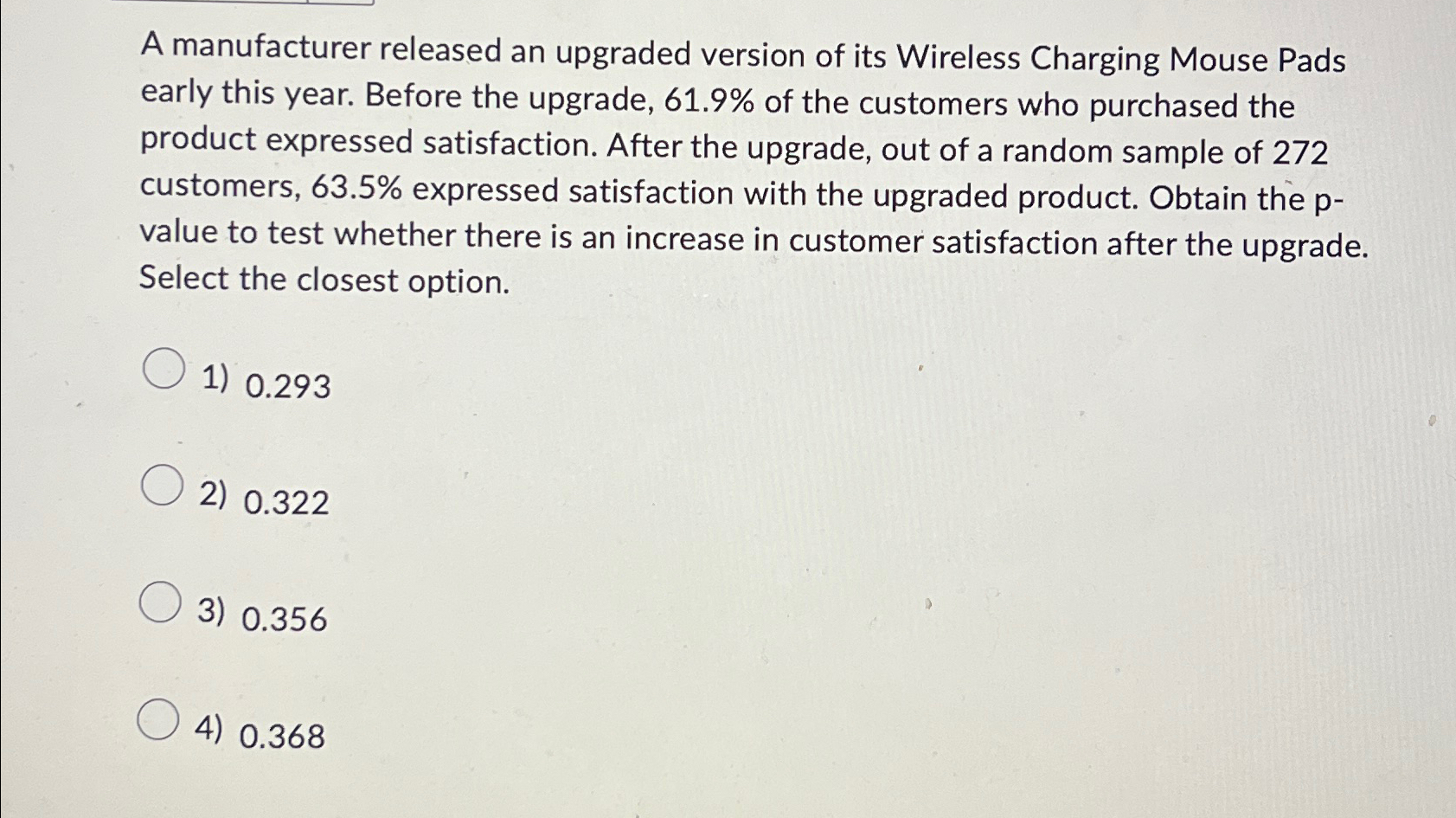 A manufacturer released an upgraded version of its | Chegg.com