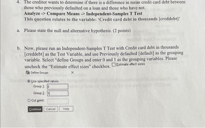 4 The Creditor Wants To Determine If There Is A 1701