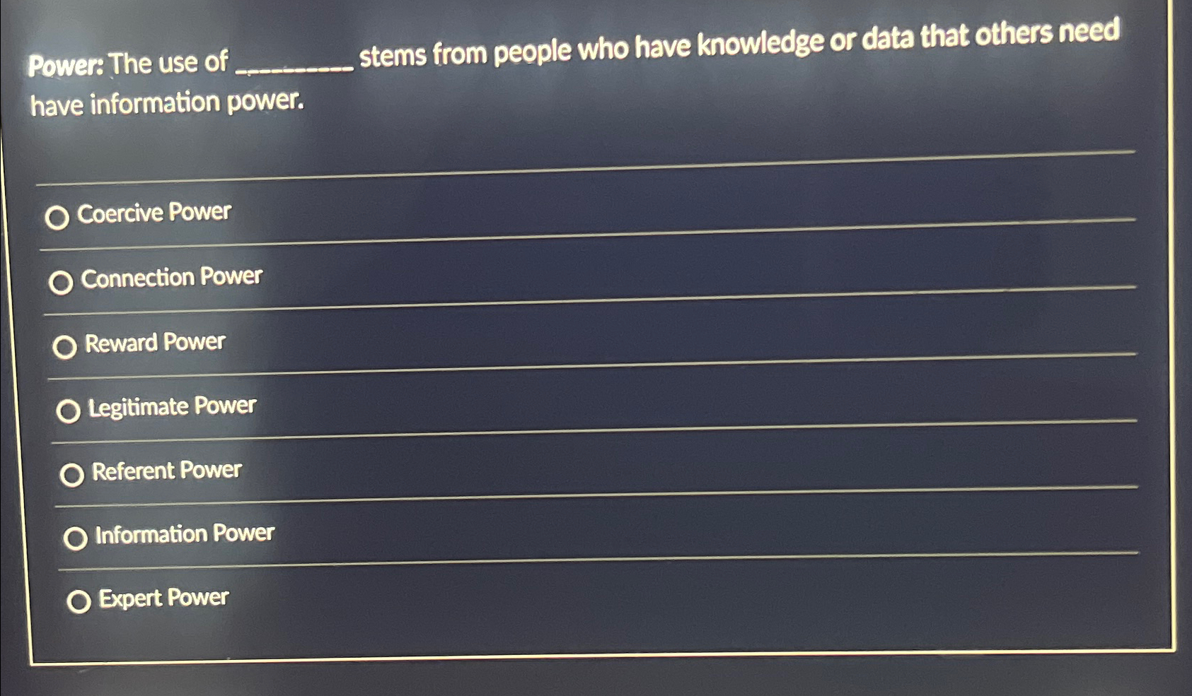 Solved Power: The use of q, ﻿stems from people who have | Chegg.com