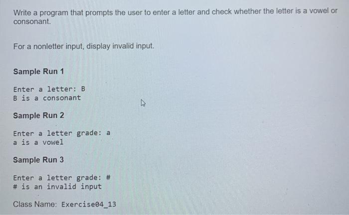 Solved Write a program that prompts the user to enter a | Chegg.com