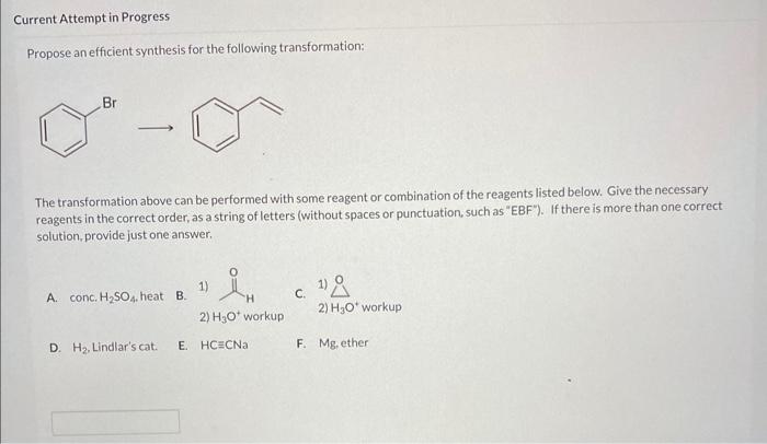 Solved Current Attempt in Progress Propose an efficient | Chegg.com