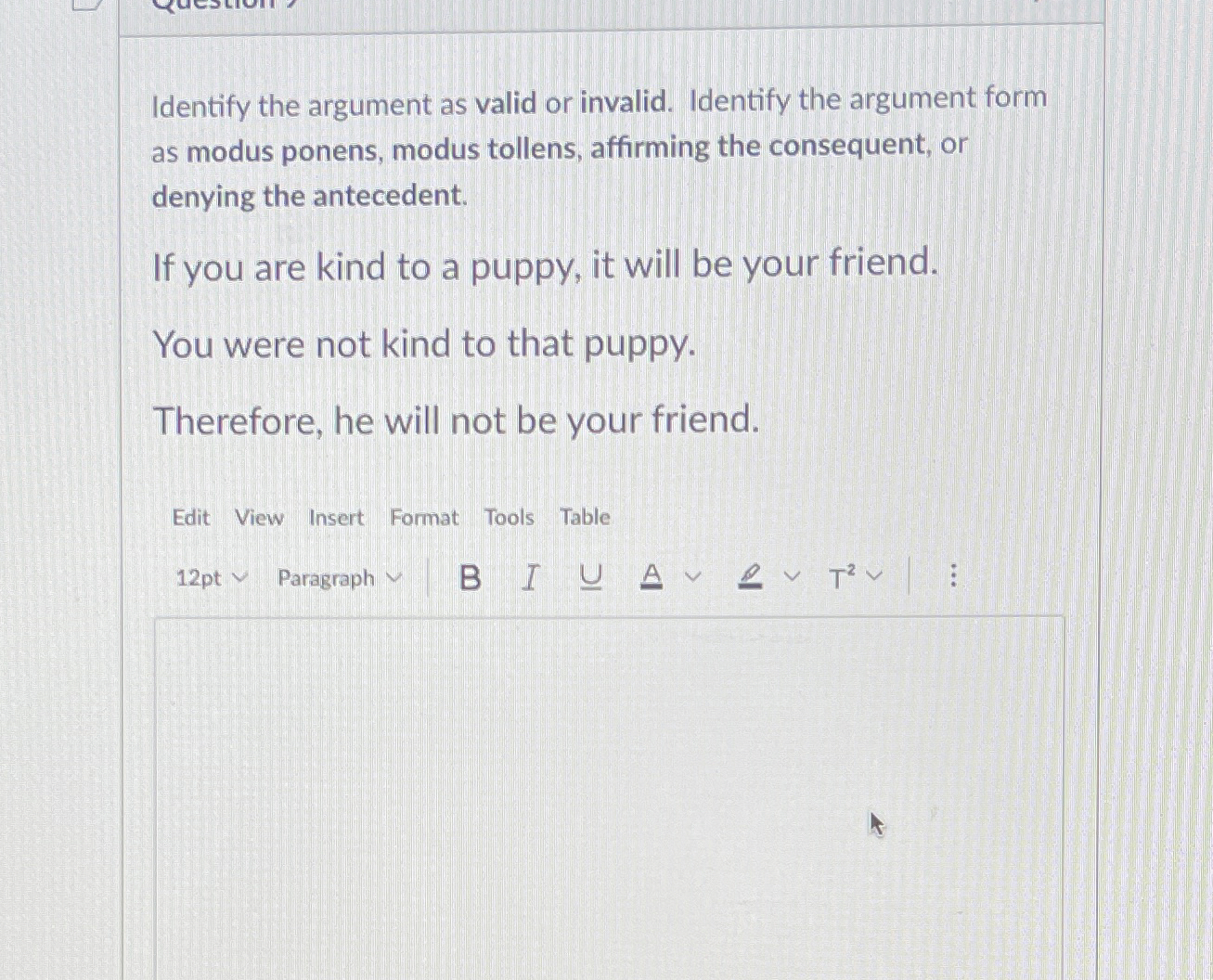 Identify the argument as valid or invalid. Identify | Chegg.com